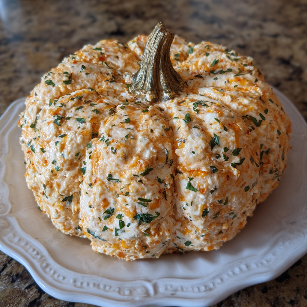 Pumpkin Shaped Cheese Ball: 5 Easy Festive Delights.